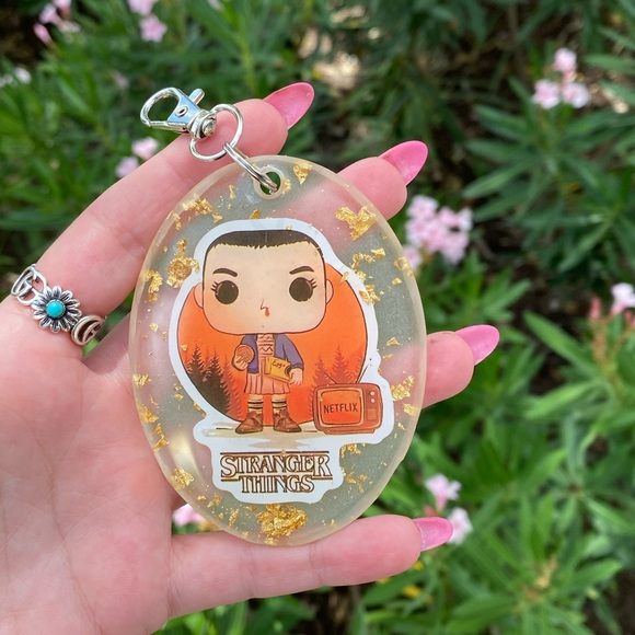 Accessories | Stranger Things Eleven As Funko Pop Cartoon With Gold ...